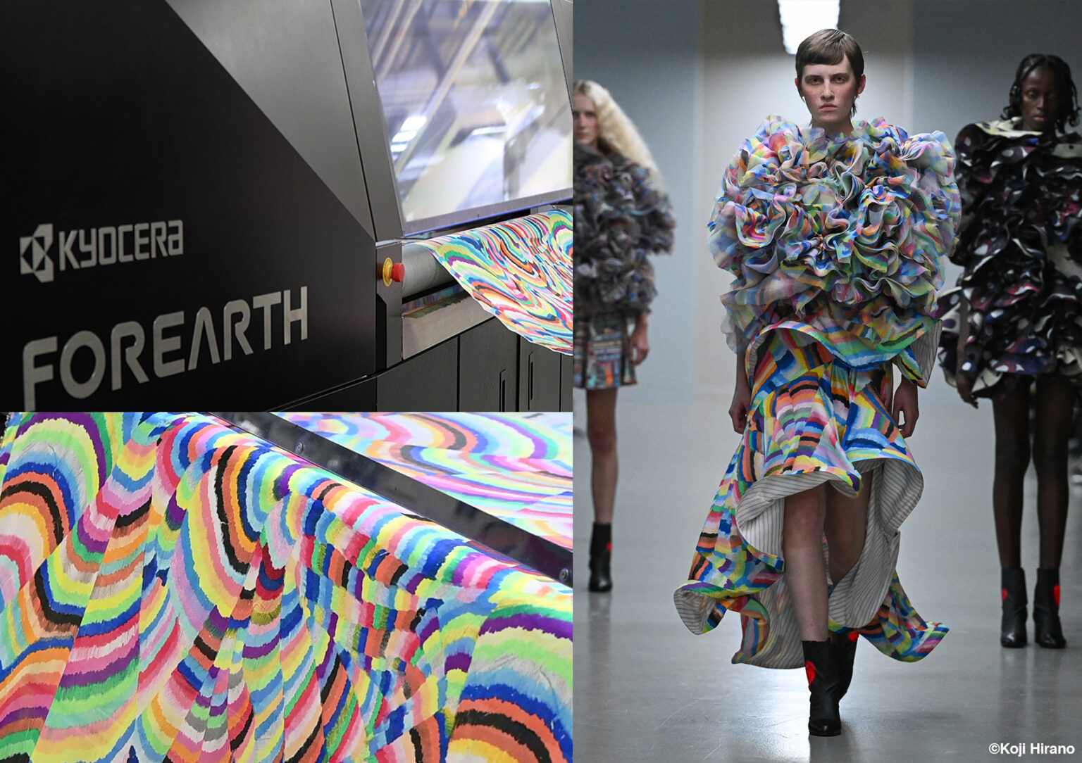 京セラの捺染プリンタ「FOREARTH」 パリコレ26衣装で採用 ANREALAGE×ヘラルボニーの衣装制作を支援 | プリント&プロモーション